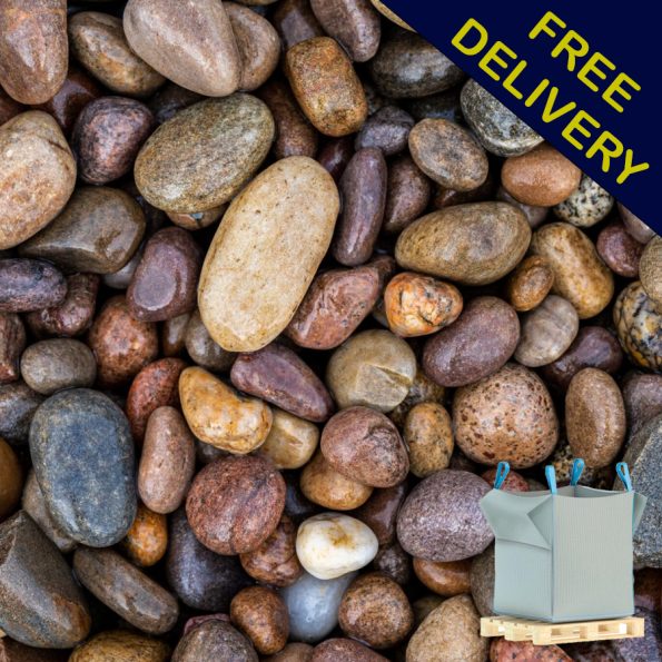 Bulk Bag 20-30mm Scottish Pebbles - Free Delivery over £125